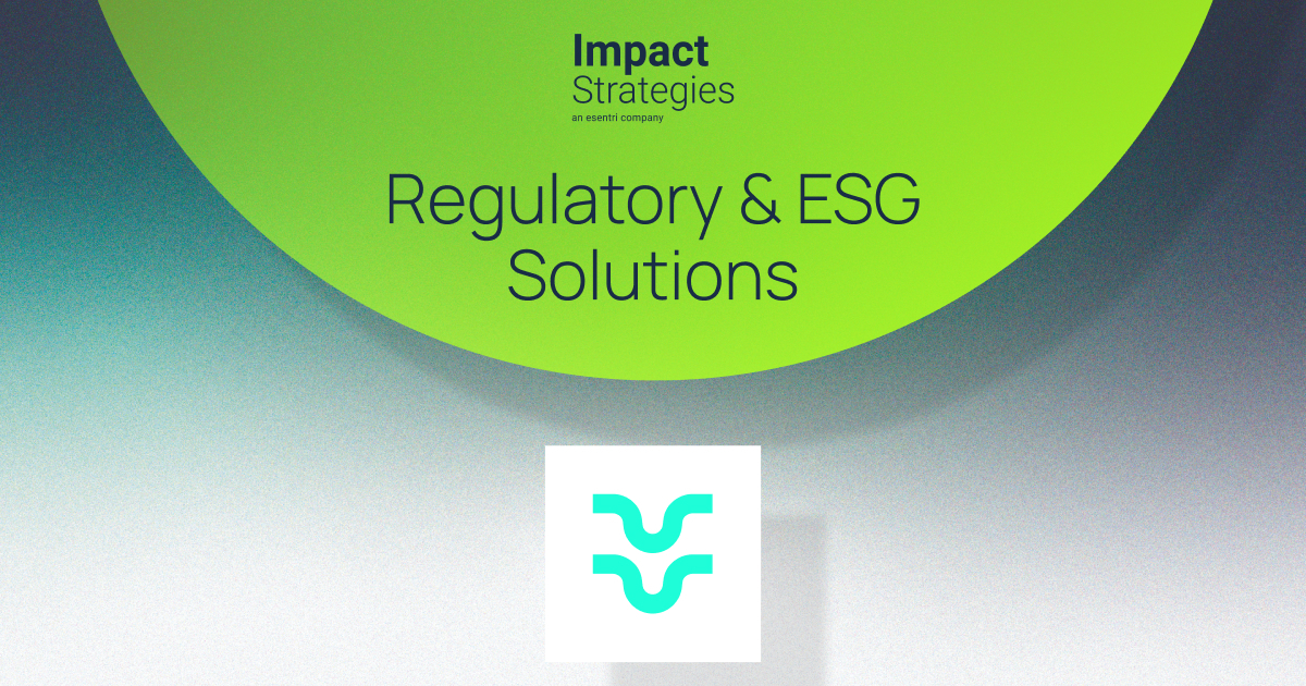 Regulatory & ESG Solutions